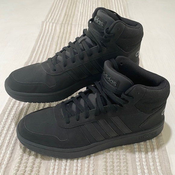 adidas | Shoes | Nwot Adidas Hoops 3 Mid Basketball Shoes In Black And ...